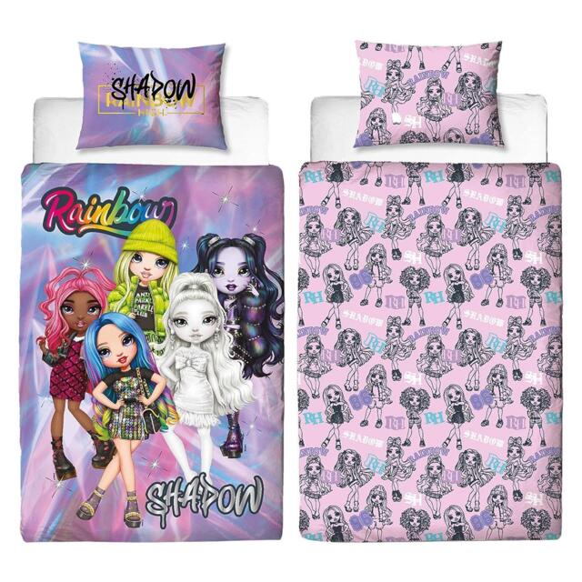 Rainbow High Single Duvet Set Shadow Design 2in1 Bedding by eBay ...