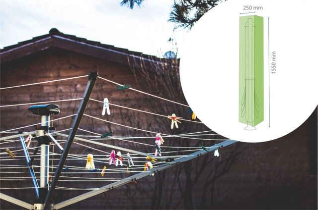 Waterproof Rotary Washing Line Cover Clothes Airer Garden Parasol by ...
