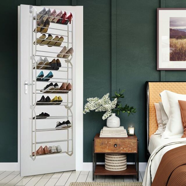 36 Pair Over The Door Hanging Shoe Hook Shelf Rack Holder Storage by ...