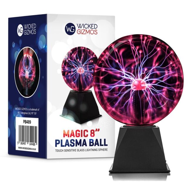 8” Plasma Disco Ball Sound Touch Sensitive Glass Lightning Sphere by ...
