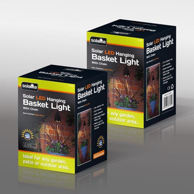 Solar Garden Outdoor Pathways Basket Hanging Planter Spot Light Lamp ...