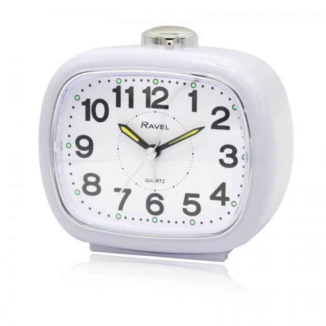 Ravel Large Sized Bedside Quartz Alarm Clock - White Rc045.4 by eBay ...