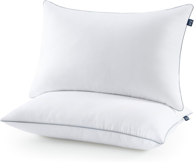 Luxury Hotel Hypoallergenic Pillows 2 Pack, Adjustable Loft, Soft & by ...