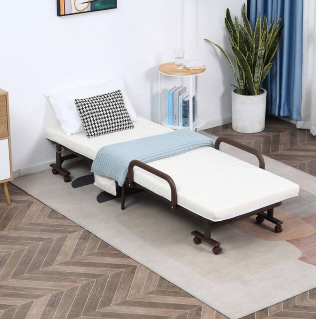 Folding Bed W\ Mattress, Single Guest Bed, Portable Fold Bed by eBay ...