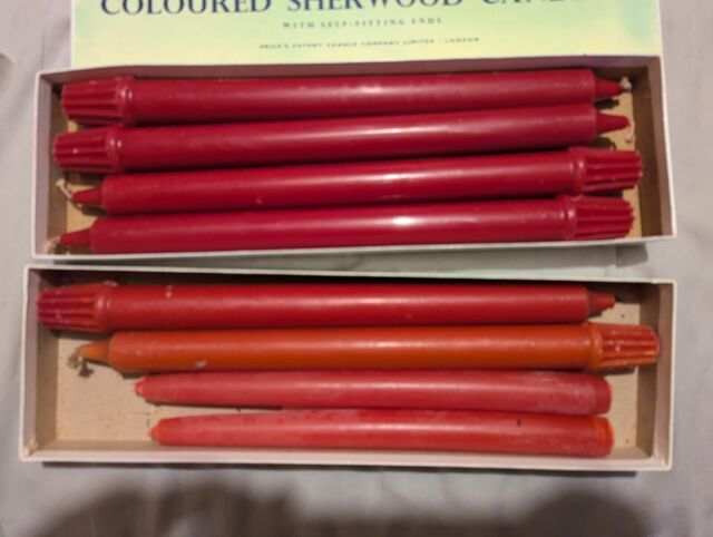 Price's Candles 8-pack Red Wax Dinner Candles - 7 Hours Burn Time 30 by ...