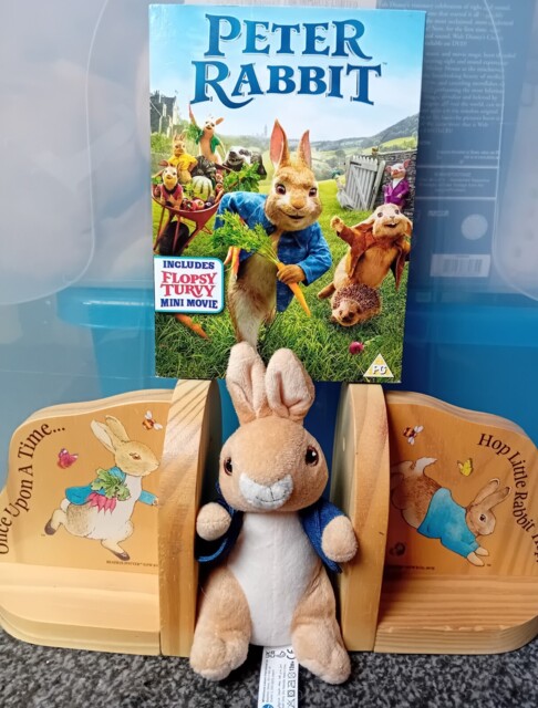 Vintage Peter Rabbit Wooden Bookends, Peter Rabbit Keyring Soft Plush ...