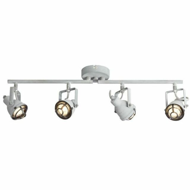 Brilliant Led Ceiling Light Concrete Look - 4 Swivel Projectors - Spot ...