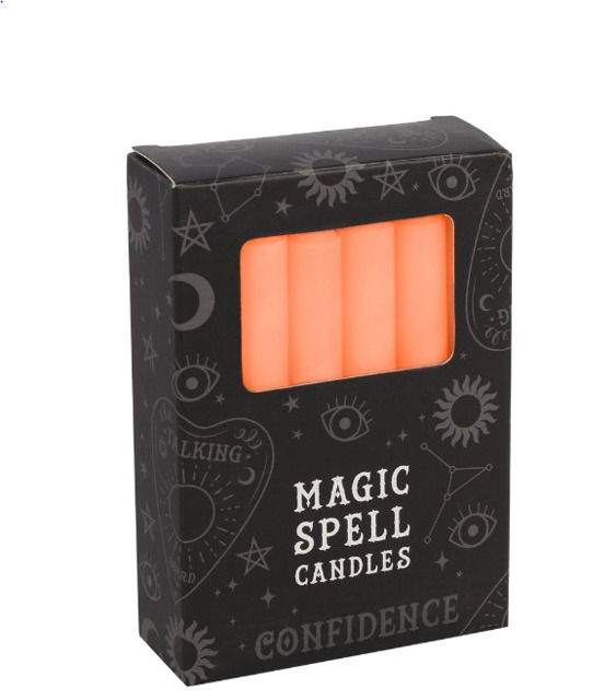 Spell Candles Box Of 12 Coloured Magic Spell Casting Pagan Altar Table ...