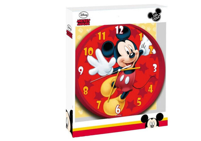 Disney Junior Mickey Mouse Red Wall Clock Children Gifts Bedroom by ...