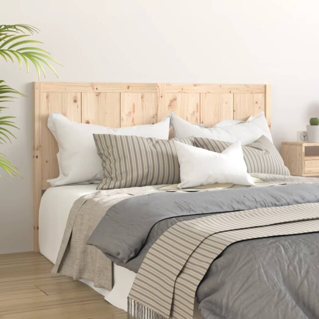Bed Headboard Home Bedroom Decorative Bed Header Panel Solid Wood Pine ...