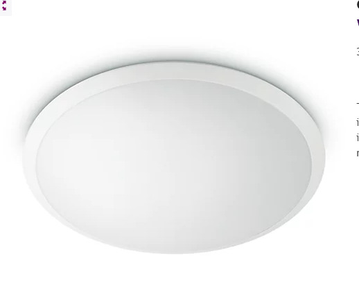 Fitting-deco Philips Myliving Wawel White Ceiling Light Ip20 220v-240v ...