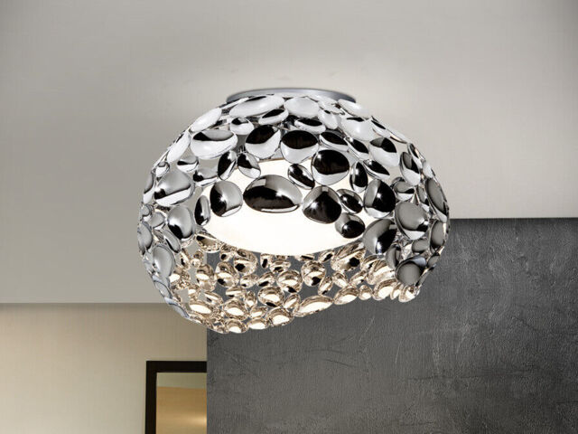 Ceiling Lamp Silver Chrome Leds Designer Luxury Narisa Ø46 by eBay ...