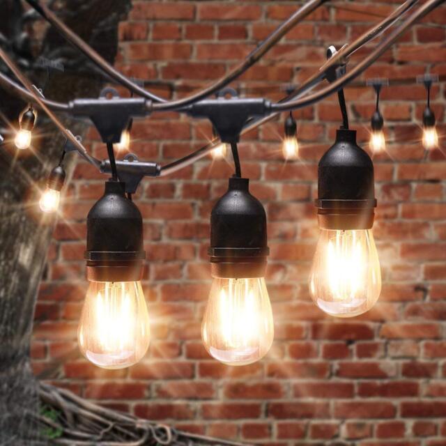 15m Heavy Duty Outdoor String Lights Mains E27 Led Bulbs Garden by eBay ...