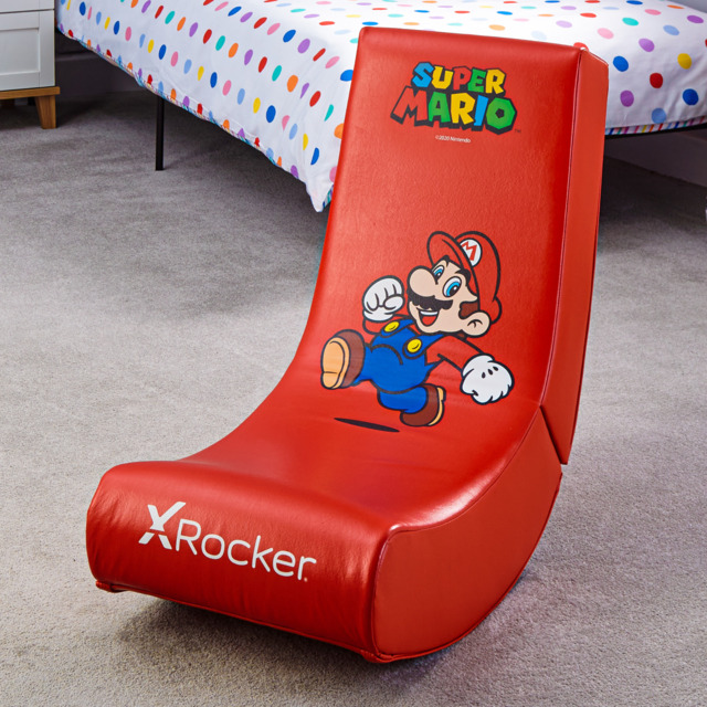 X Rocker Officially Licensed Mario Gaming Chair For Kids Mario Red - by ...