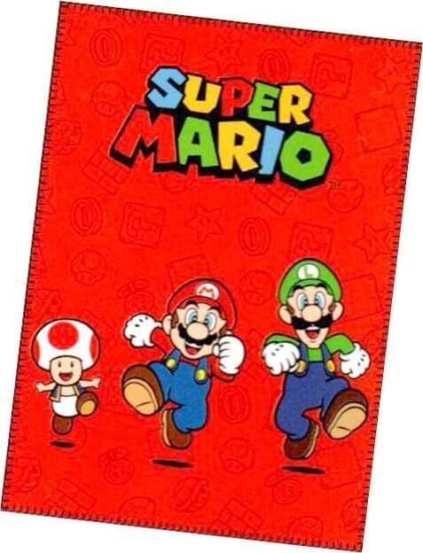 Nintendo Super Mario Bros Polar Red Blanket Fan Collectible by eBay ...