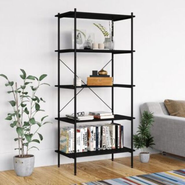 5 Tier Racking Heavy Duty Garage Shelving Storage Shelves Wooden Unit ...