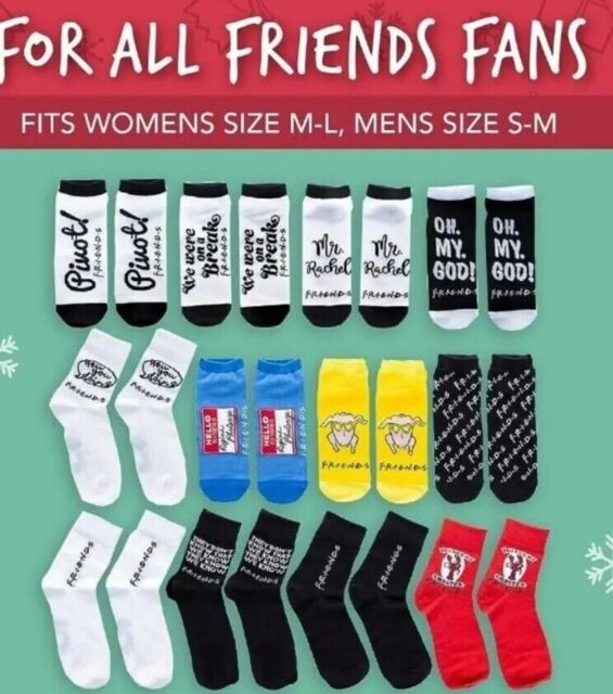 Friends Tv Show Socks 12 Pairs Of Socks by eBay | ufurnish.com