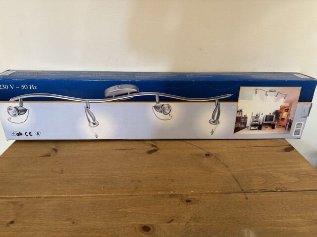 Gb Halogen Ceiling Lamp - Wave Design, 4 Adjustable Spotlights, Brand ...