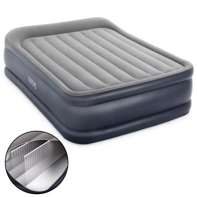 Inflatable Queen Air Bed Mattress With Built In Electric Pump High by ...