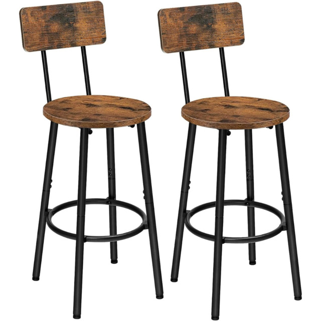 Hoobro Bar Stools Set Of 2, Breakfast Bar Stool, Kitchen Stools With by ...