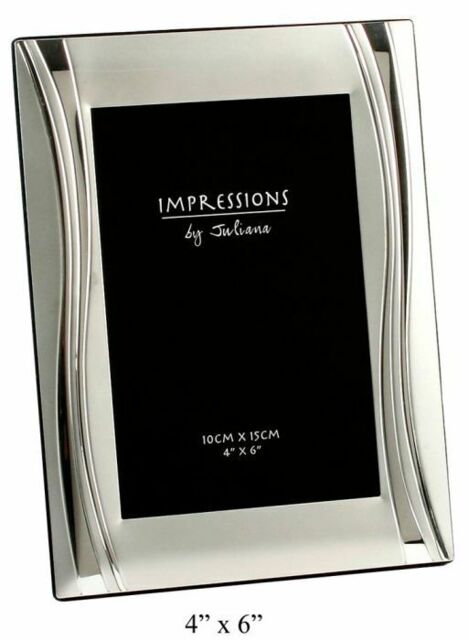 Satin Silver Plated Shiny Wavy Photo Frame 10cm X 15cm by eBay ...