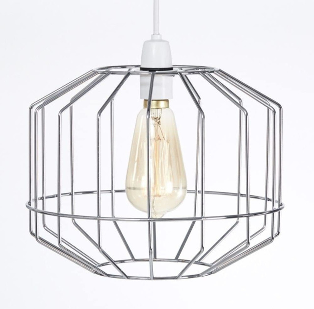 Retro Design Light Shade - Metal Wire Basket Cage Lamp Shade - Ceiling ...