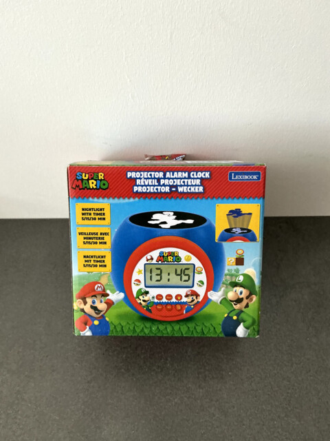 Lexibook Super Mario Projector Alarm Clock With Timer Lcd Screen Blue ...
