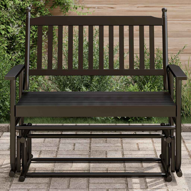 Glider Bench Rocking Bench Outdoor Bench Garden Bench Solid Wood by ...