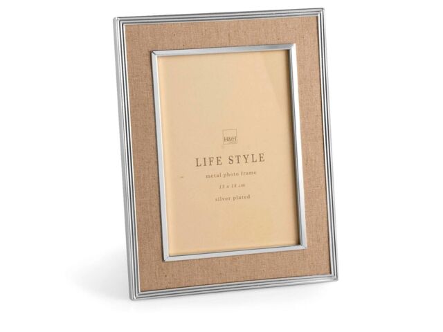 Photo Frame With Fabric Frame, 18x13 Cm, Beige H&h by eBay | ufurnish.com