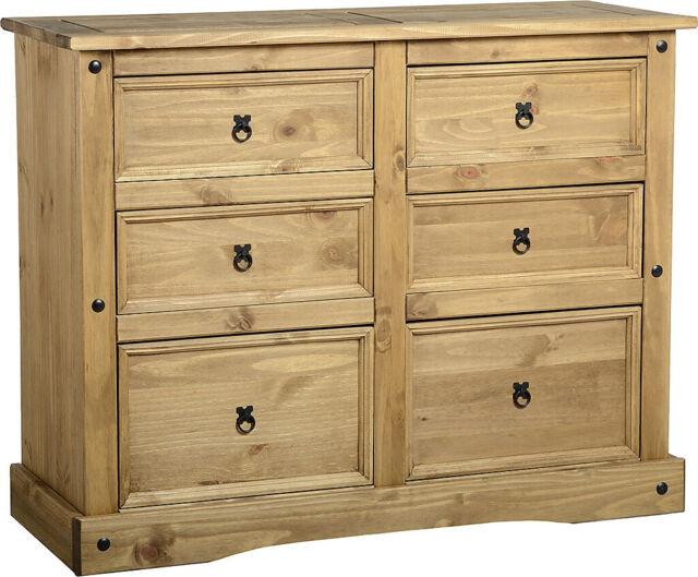 Mexican Pine Corona Bedroom Furniture, Chests Beds Robes by eBay ...