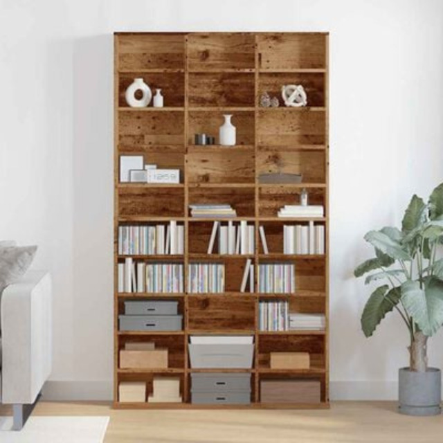 Cd & Dvd Cabinet Shelf Rack Storage Cabinet Display Shelf Engineered by ...