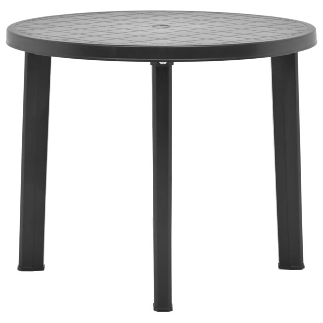 Garden Table Anthracite 89 Cm Plastic Vidaxl by eBay | ufurnish.com