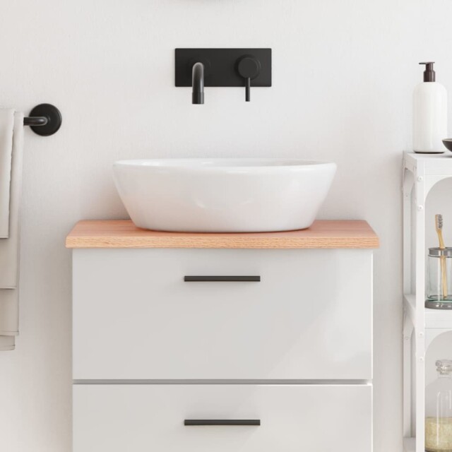 Bathroom Countertop Vanity Top Wash Basin Worktop Treated Solid Wood by ...