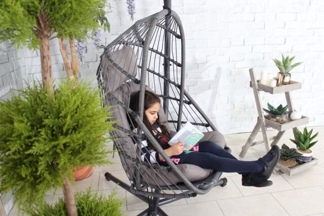 Relaxer Hanging Rattan Pod Chair by eBay | ufurnish.com