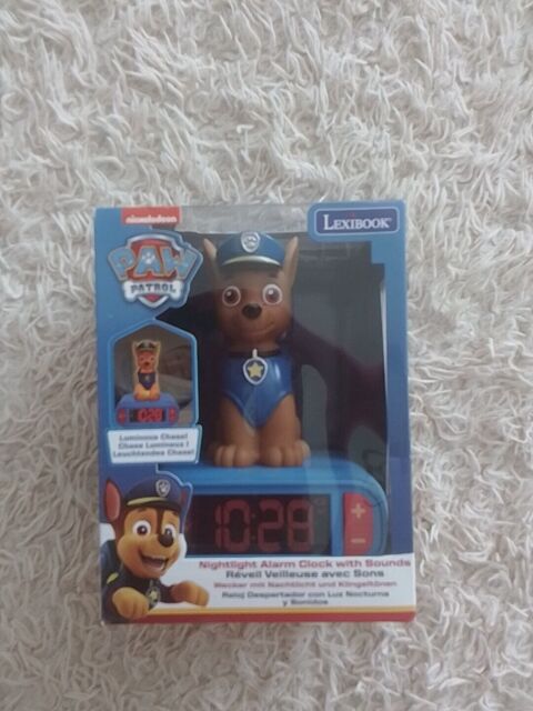 Lexibook Paw Patrol Chase Night Light Alarm Clock With Sounds│snooze by ...