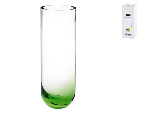 Glass Vase Green Bottom 12x34x12 Cm Pasabahce by eBay | ufurnish.com