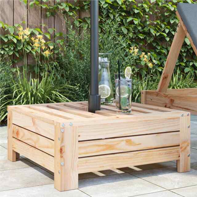 Vidaxl Parasol Base Cover Solid Wood Pine by eBay | ufurnish.com