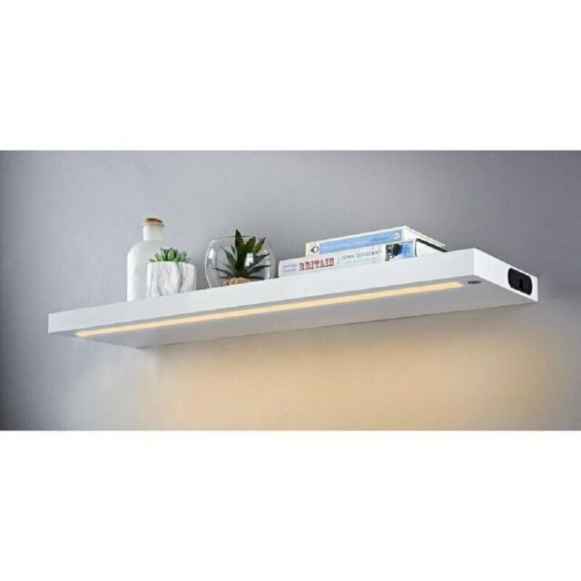 Wall Floating Shelf With Integrated Led Wall Mounted Display Shelf by ...