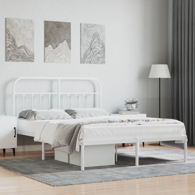 Metal Bed Frame Bedroom Bed Base Bedstead Metal Matress Foundation by ...