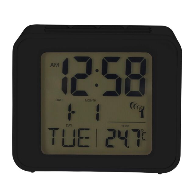 Acctim Cole Digital Alarm Clock Radio Controlled Date Temperature by ...