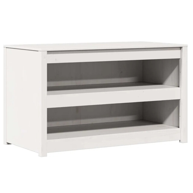 Kitchen Cabinet With Shelf With Storage Solid Pine Wood Rectangular by ...
