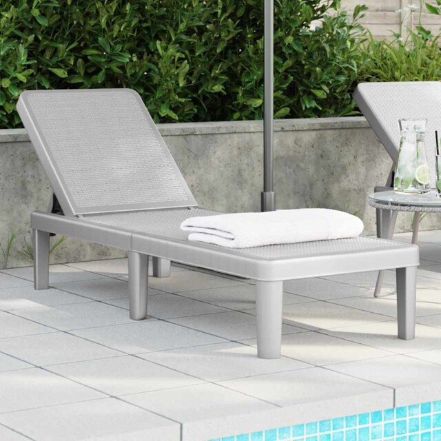 Sun Lounger Outdoor Lounge Bed Sun Bed Garden Daybed Polypropylene by ...