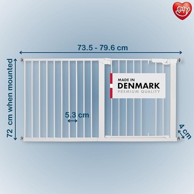 Baby Dan Multidan Extending Metal Safety Gate - White by eBay ...