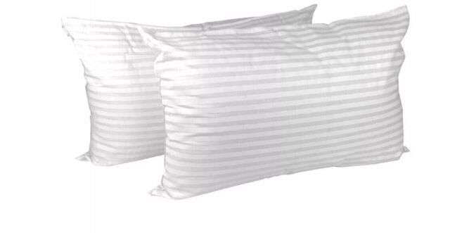 2 Luxury Pillows Hollow Fibre Filling Uk Standard Size Bounce Back by ...