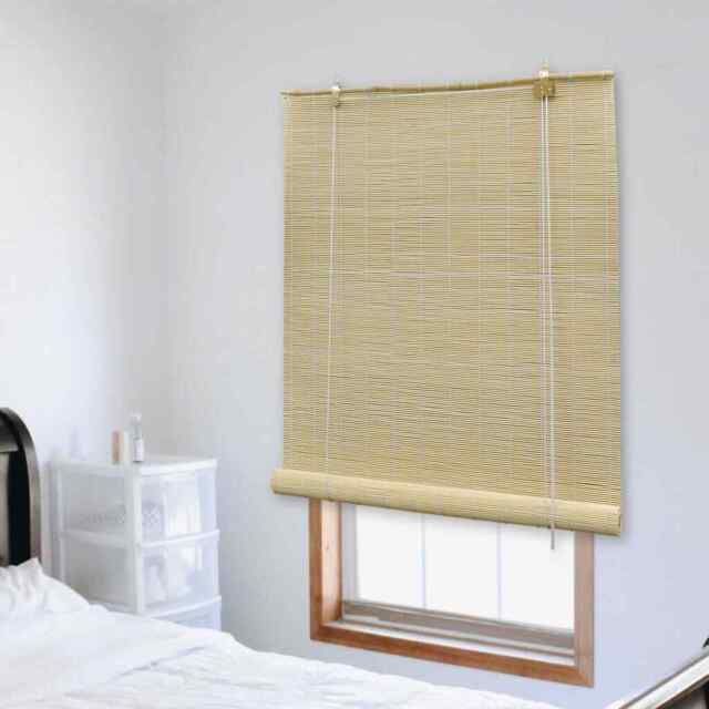 Roller Blind Bamboo Home Window Curtain Shade Cover Privacy Screen by ...