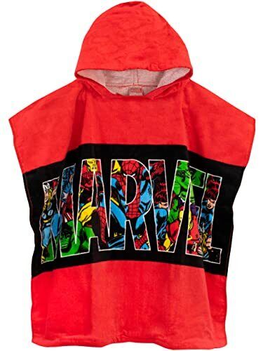 Marvel Towel Poncho - Avengers Kids Towel Poncho - Boys Swimming Towel ...