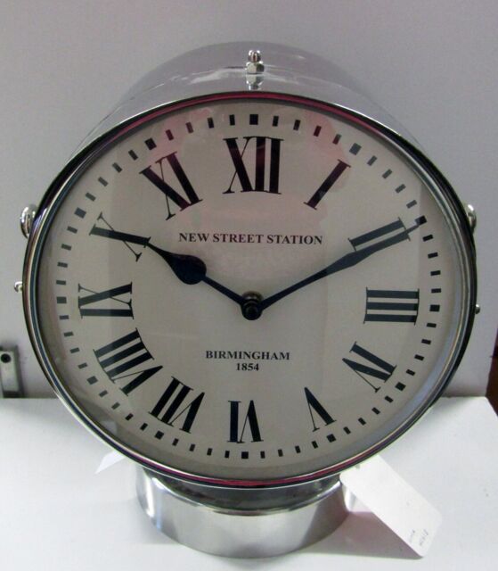 Nickel Finished Headlight Clock - By Uma 40618 by eBay | ufurnish.com
