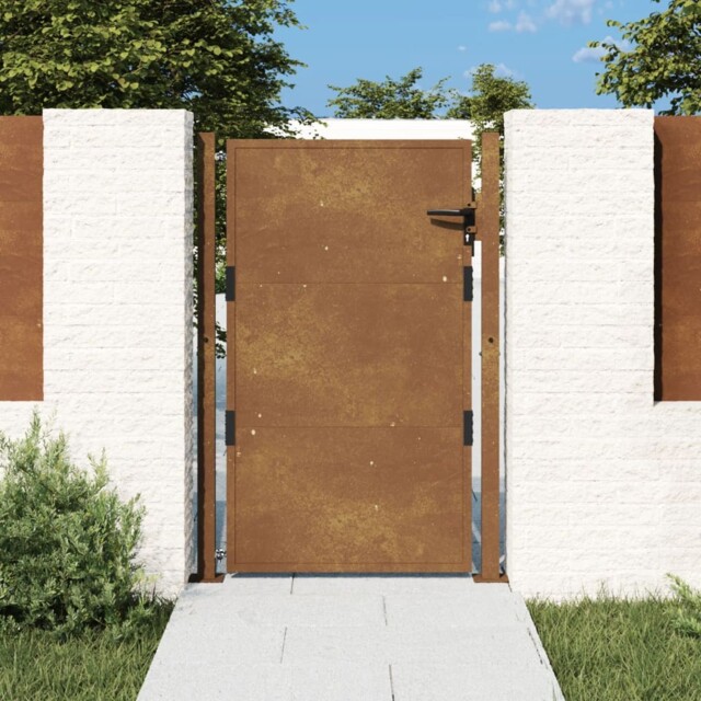 Rusty Corten Steel Garden Gate 105x155 Cm With Lockable System, by eBay ...