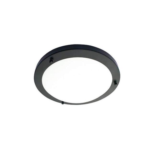 Forum Spa Delphi 2 X E27 Large Flush Ceiling Light Matt Black by eBay | ufurnish.com