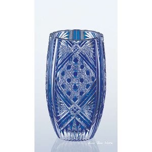 Edo-kiriko Bud Flower Vase Kagami Crystal F673-1845-ccb Japan Import by ...